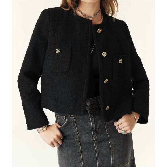 ba&sh | Jackets & Coats | New Bash Meredith Jacket In Black | Poshmark